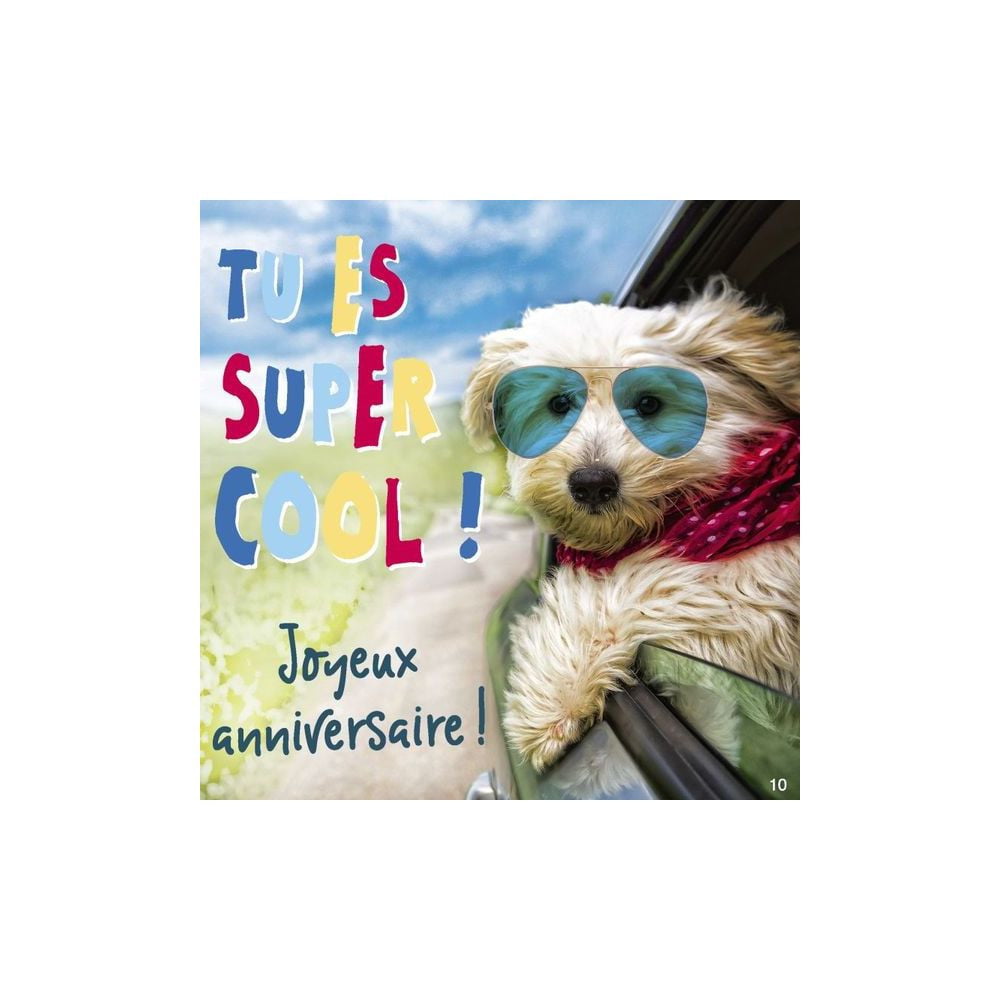 Carte Musicale Anniversaire Tu es super cool